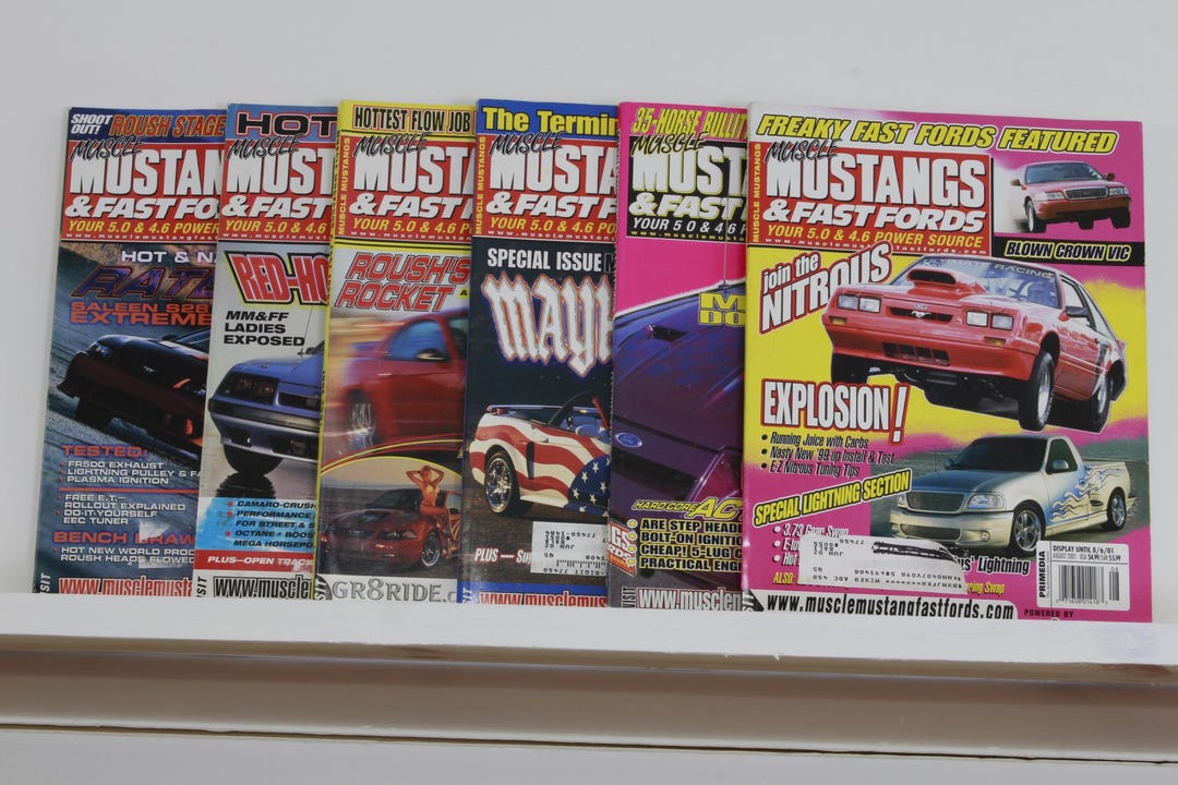 Vintage Muscle Mustangs Magazines 2001-2002 Pre-owned FREE SHIPPING - Etsy