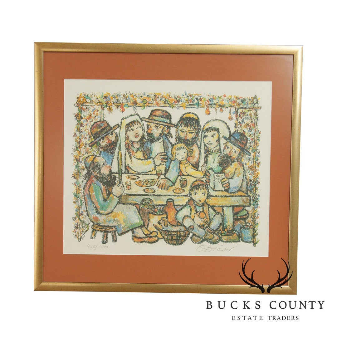 Jovan Obican Framed Lithograph Art Print - Etsy