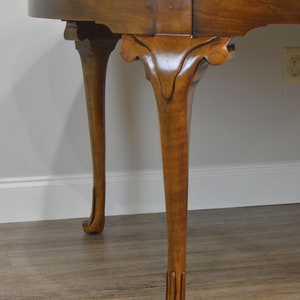 Statton Cherry Oxford Finish Oval Queen Anne Dining Table - Etsy