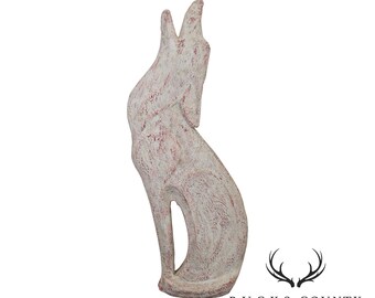 Wolf Concrete Statue - Etsy