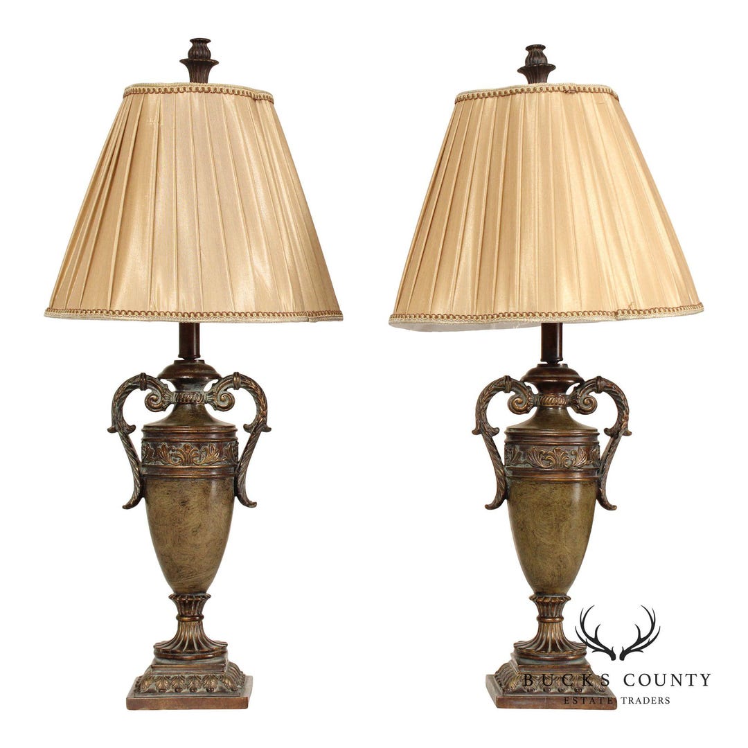 Neoclassical Style Pair of Urn Form Table Lamps - Etsy
