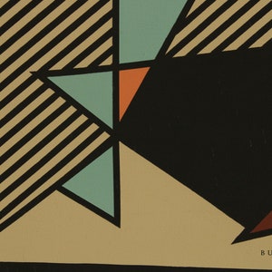 Barbara Frank Untitled Abstract Geometric Postmodern Framed, Oil ...