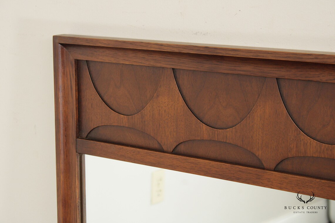Broyhill Brasilia Mid Century Modern Pair Walnut Wall Mirrors - Etsy