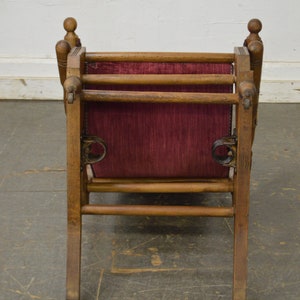 Antique 19th Century Victorian Carpet Upholstered Platform Rocker - Etsy