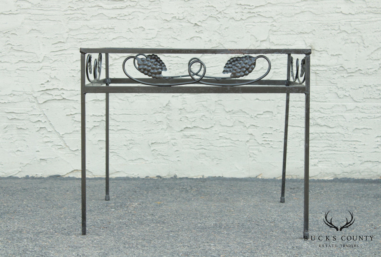 Vintage Wrought Iron Grape Pattern Garden Patio Side Table - Etsy