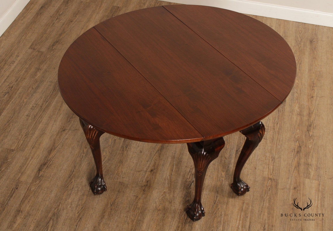 Chippendale Style Carved Mahogany Gate Leg Drop Leaf Table - Etsy