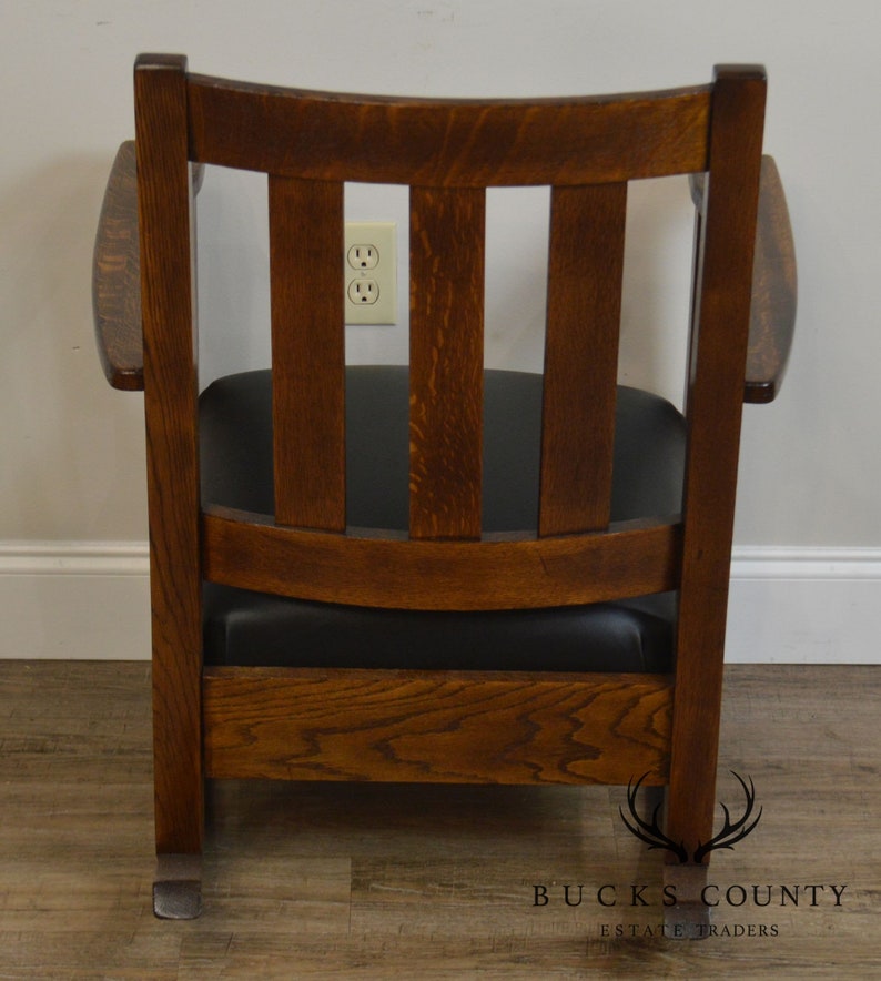 Limbert Antique Mission Oak Rocker - Etsy