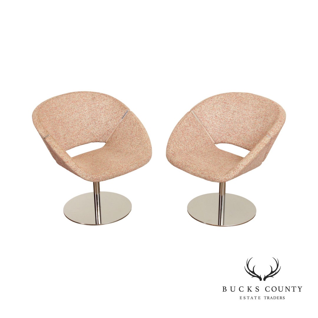 Davis Furniture Mid Century Modern Style Pair of 'lipse Too' Chairs - Etsy