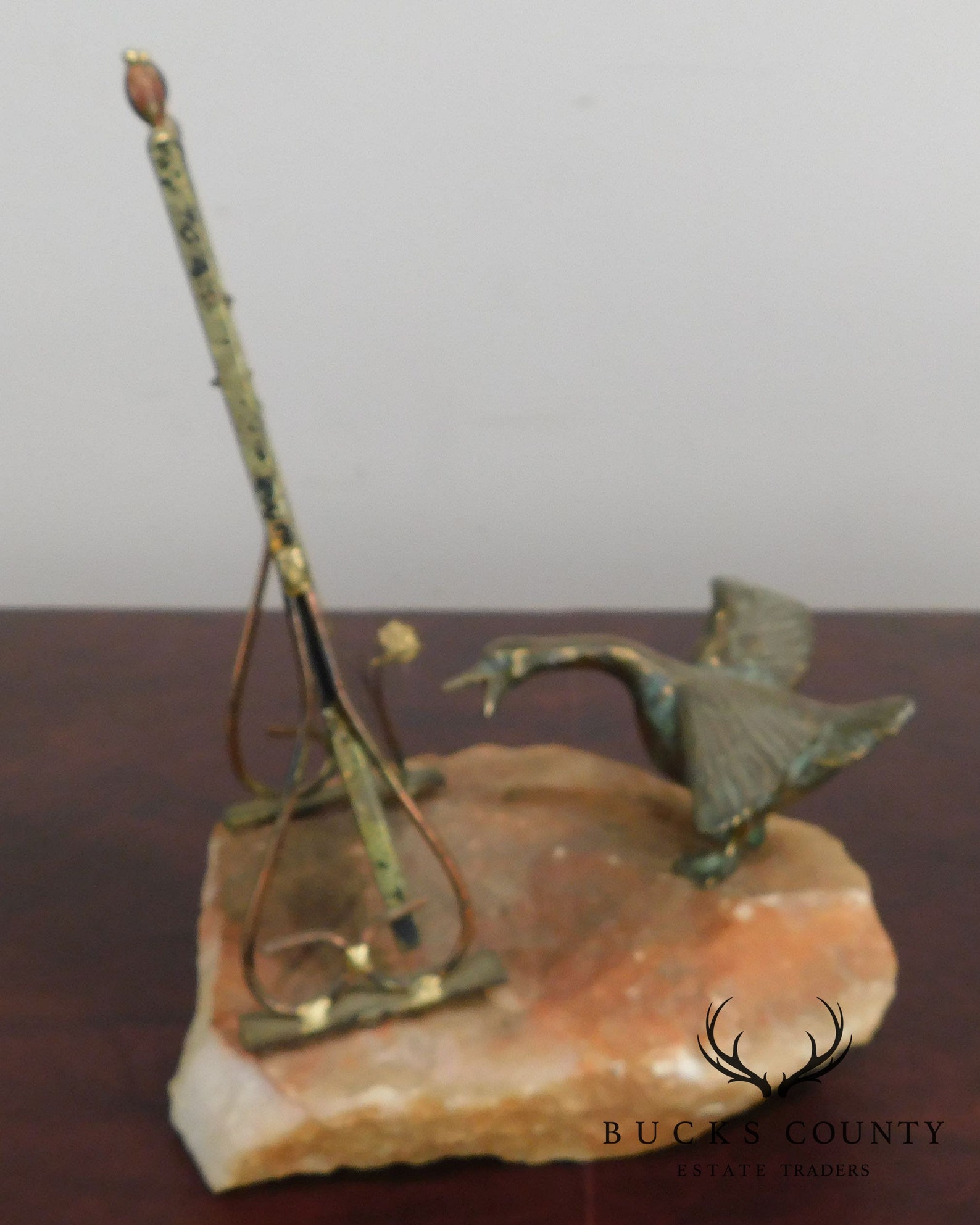 Curtis Jere Goose Fighting Mirror Reflection on Quartz Base | Etsy