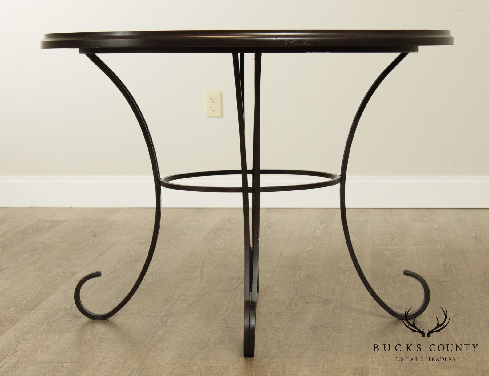 Quality Wrought Iron Five Piece Dining Bistro Set Round Table - Etsy