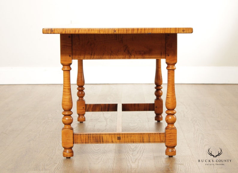 Oley Valley Early American Style Tiger Maple Coffee Table - Etsy