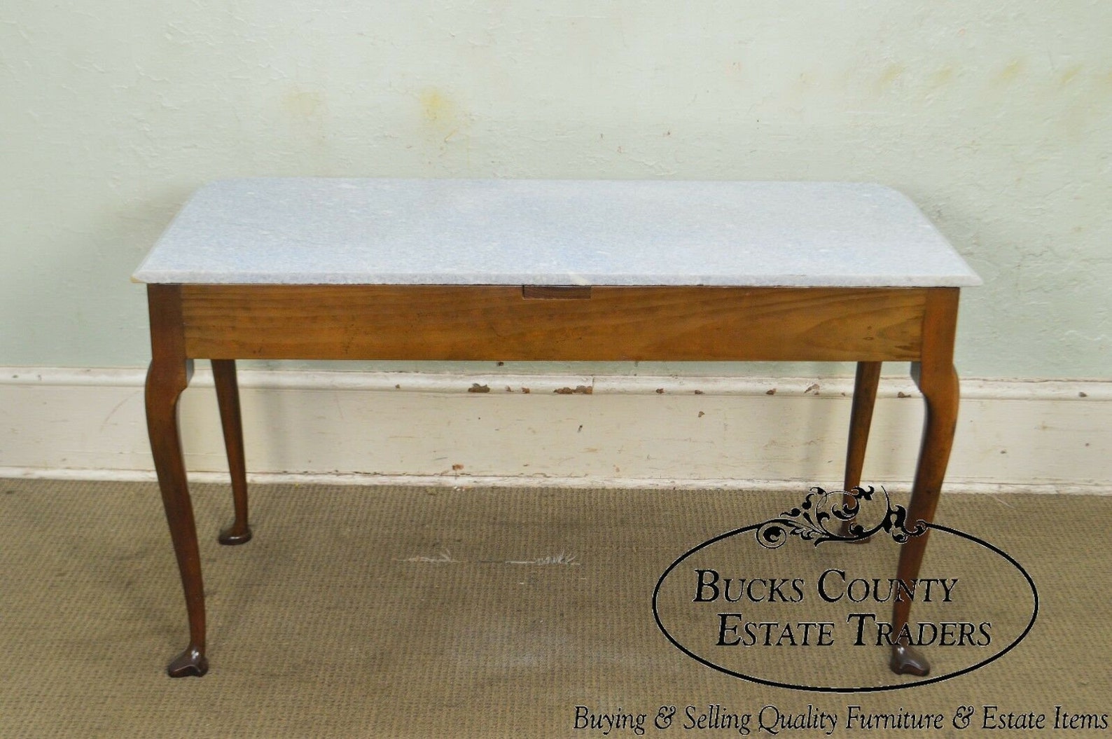 Kittinger Colonial Williamsburg CW155 Mahogany Marble Top | Etsy