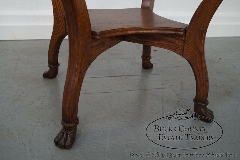 Hunzinger Antique Oak Flip Top Game Table | Etsy