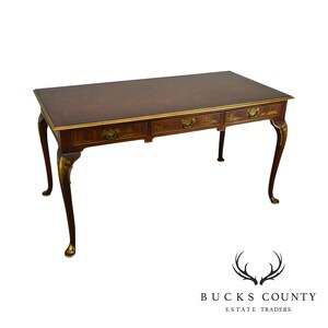 Kindel Mahogany Chinoiserie Painted Queen Anne Writing Desk - Etsy