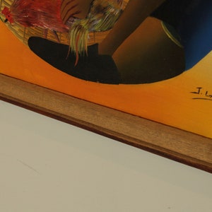 Jacques Louissaint (hatian 20th Century) Modernist Mid Century Framed ...