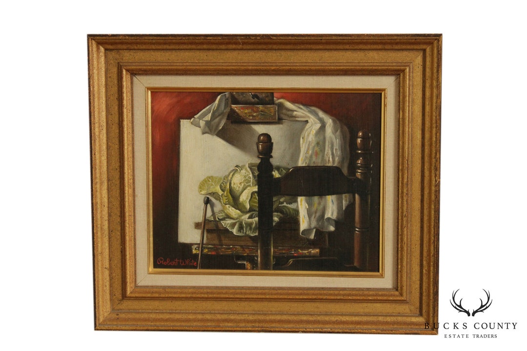 Robert White Still Life Framed Oil Painting - Etsy