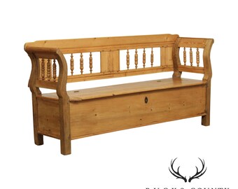 Antique Storage Bench - Etsy