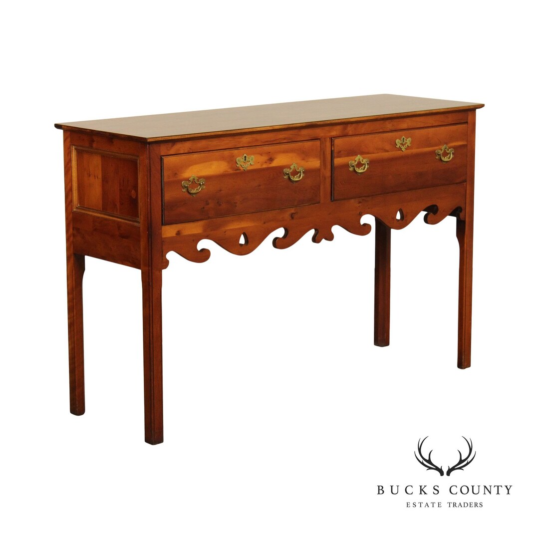 Wright Table Company George III Style Yew Wood Two-drawer Sideboard - Etsy