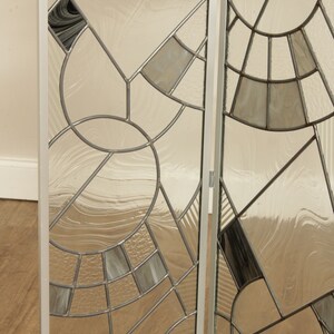 Post Modern Art Glass Four Panel Room Divider - Etsy