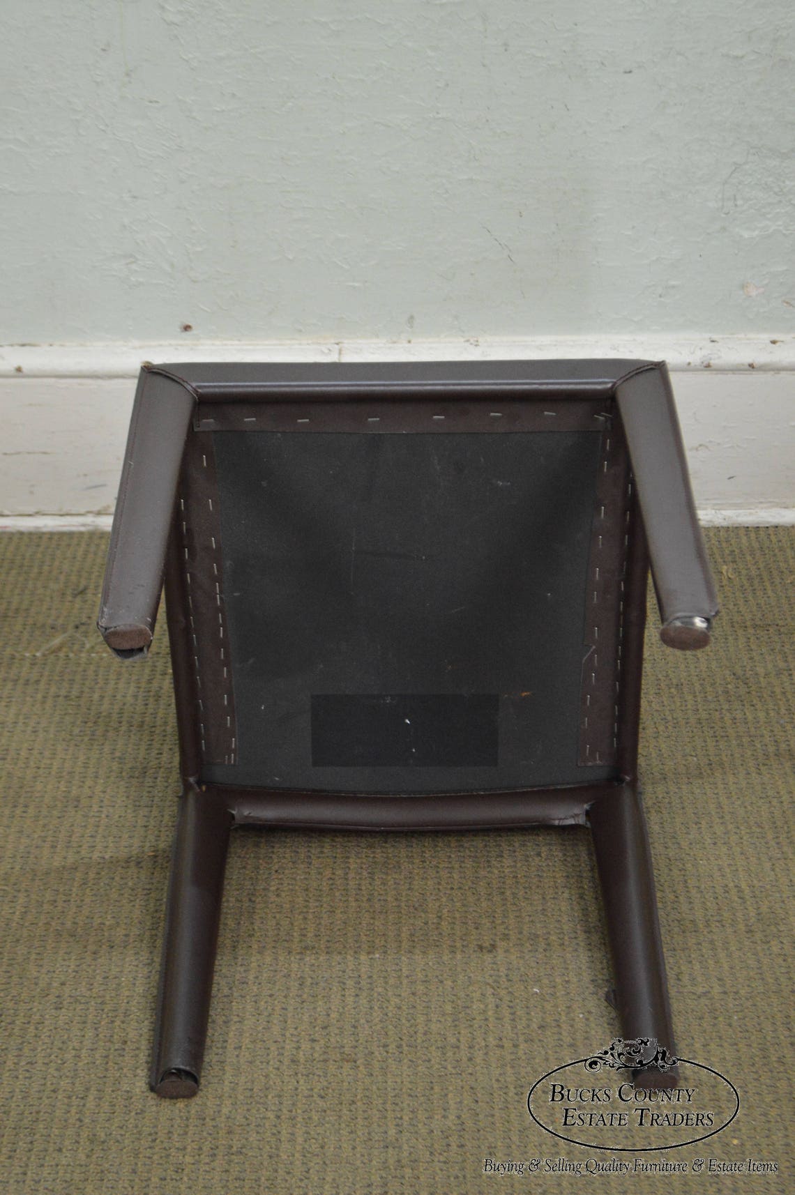 Maria Yee Set of 12 Brown Leather Dining Chairs | Etsy