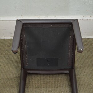 Maria Yee Set of 12 Brown Leather Dining Chairs - Etsy