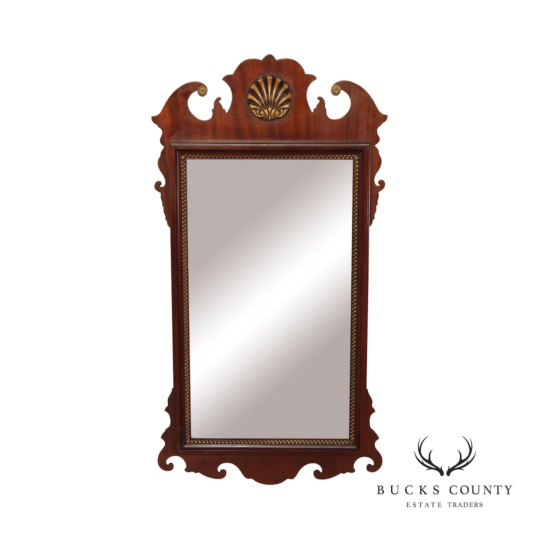 Chippendale Style Carved Mahogany Wall Mirror - Etsy