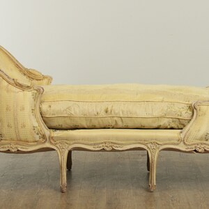 French Louis XV Antique Painted Chaise Lounge - Etsy