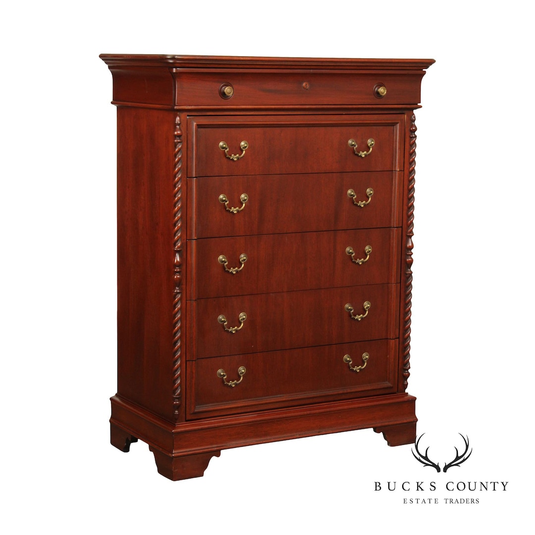 Lexington Furniture 'vestiges' Mahogany Tall Chest of - Etsy