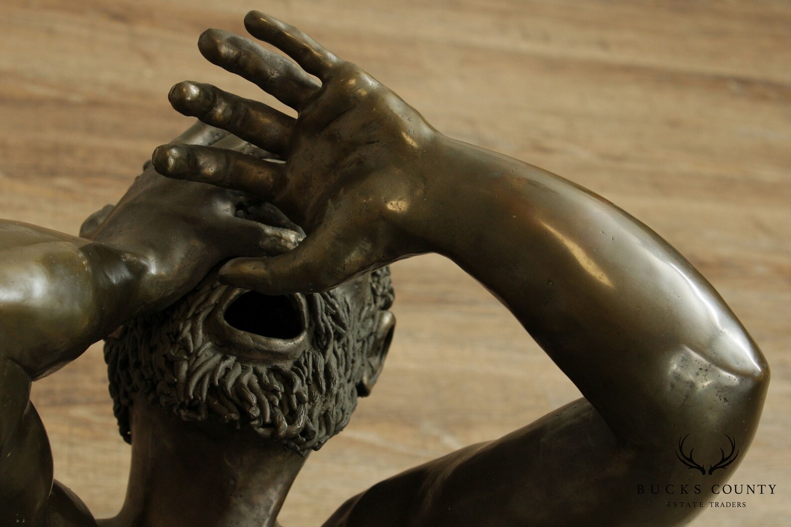 Falkner Bronze Figural Sculpture of Agonized Man Vietnam War | Etsy