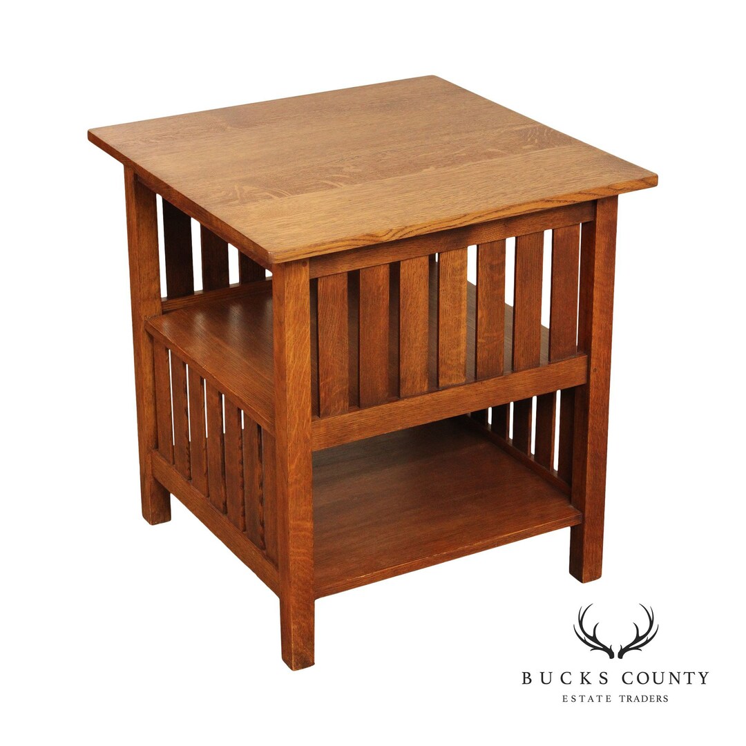 Stickley Mission Collection Square Oak Encyclopedia Book Shelf - Etsy