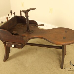 Antique American Cobblers Bench With Tools - Etsy