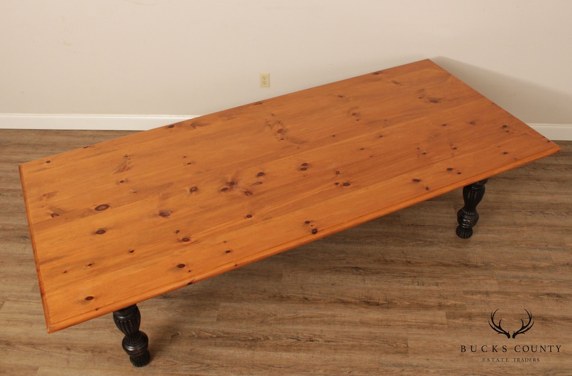 Large Custom Pine Farmhouse Dining Table - Etsy
