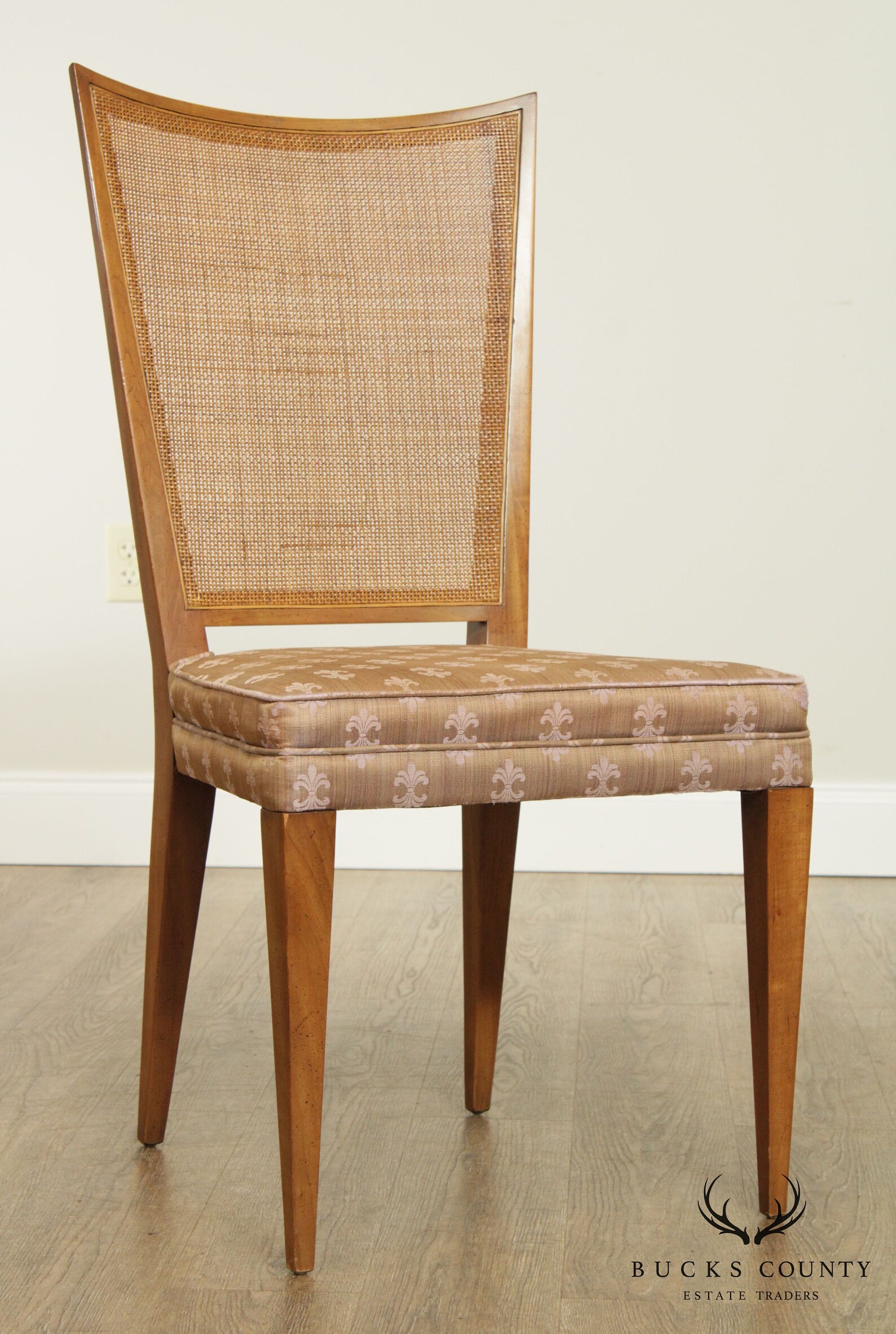 Mid Century Modern Set 4 Cane Back Dining Chairs - Etsy
