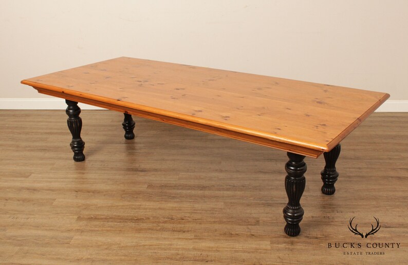 Large Custom Pine Farmhouse Dining Table - Etsy