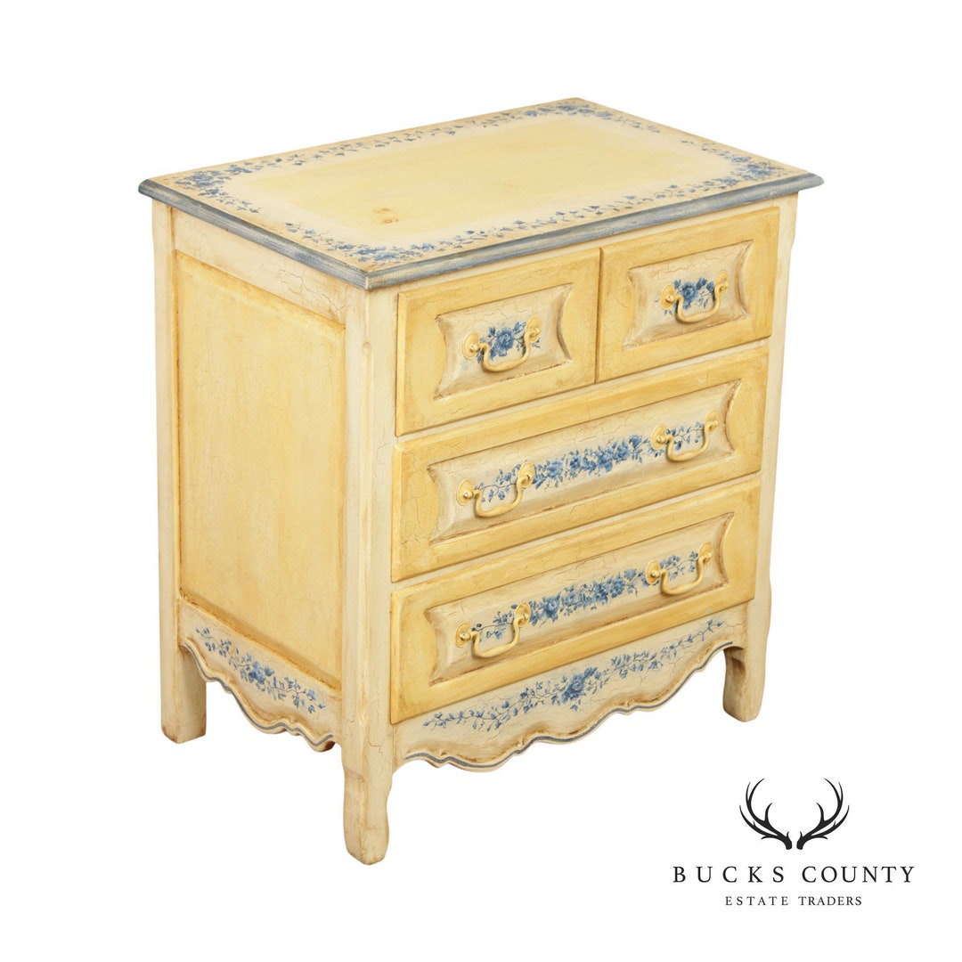 Habersham Plantation French Country Style Paint Decorated Nightstand - Etsy