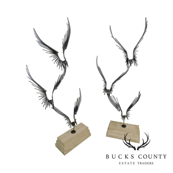 Metal Birds in Flight Sculpture - Etsy