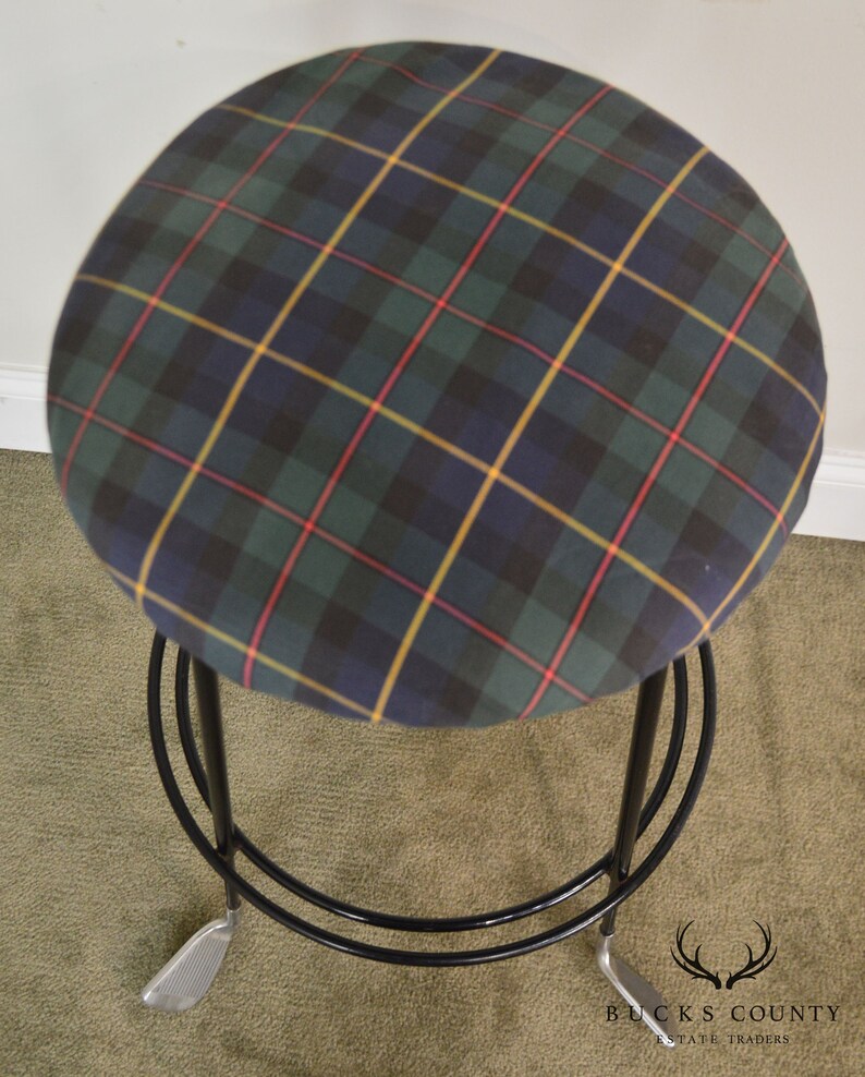 Custom Pair Iron Golf Club Counter Bar Stools - Etsy