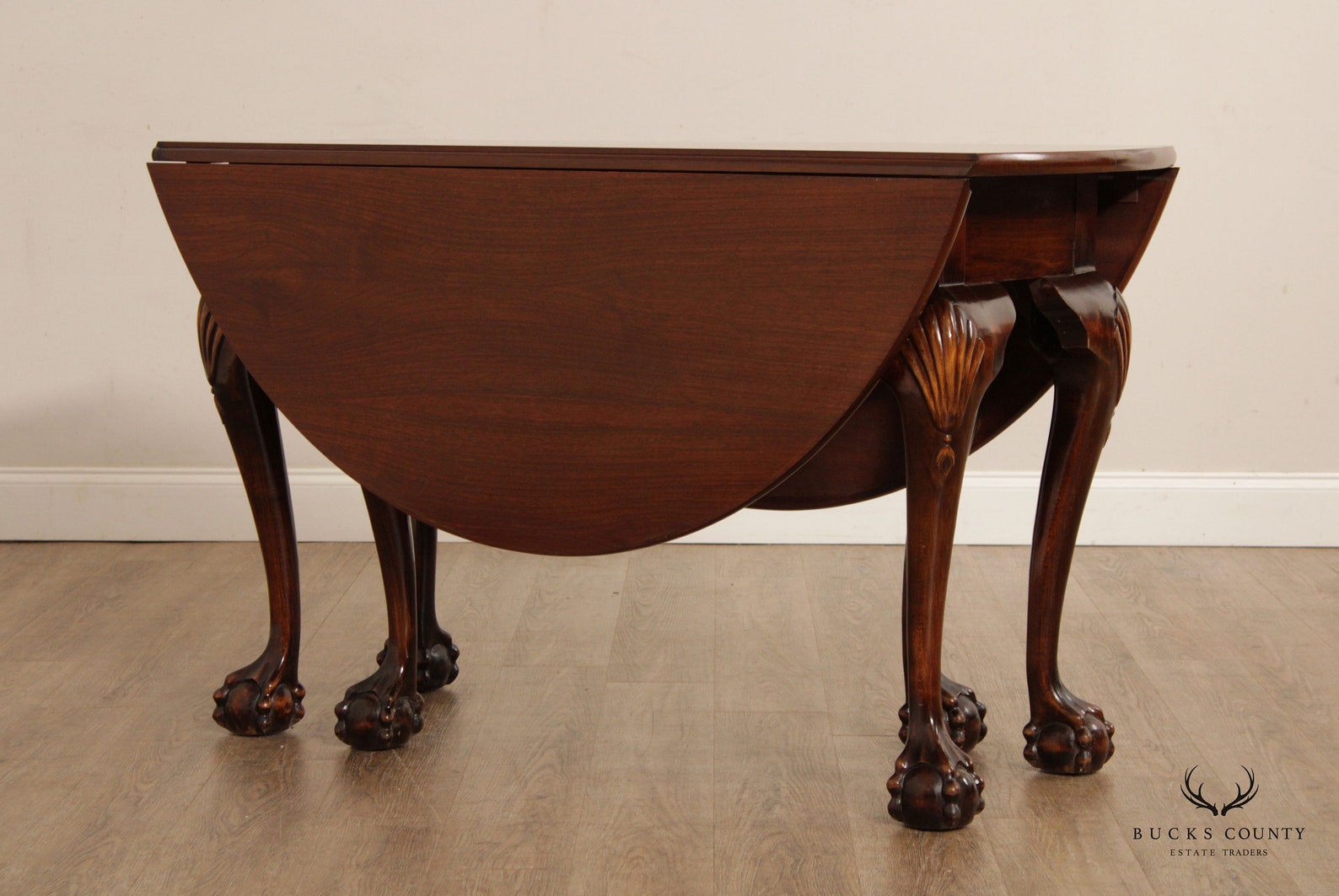 Chippendale Style Carved Mahogany Gate Leg Drop Leaf Table - Etsy