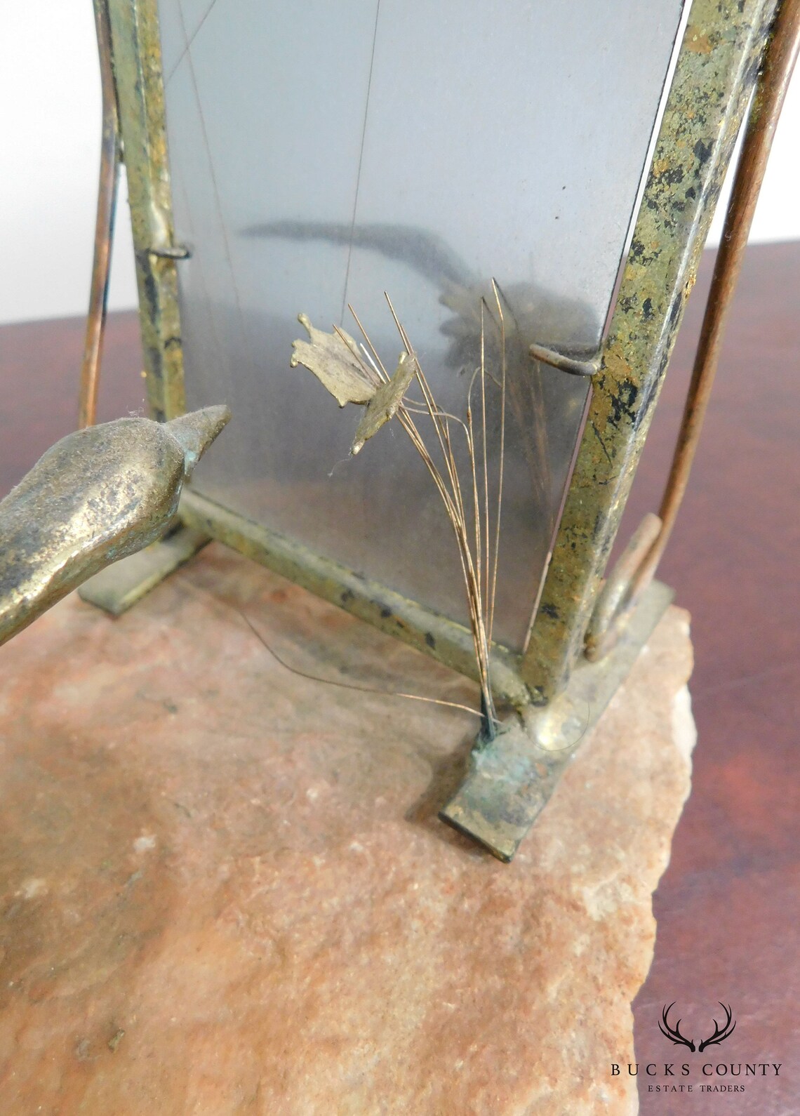 Curtis Jere Goose Fighting Mirror Reflection on Quartz Base - Etsy