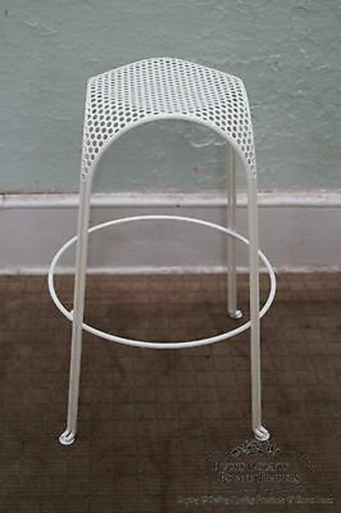 Mid Century Modern Set of 3 Painted Metal Bar Stools | Etsy