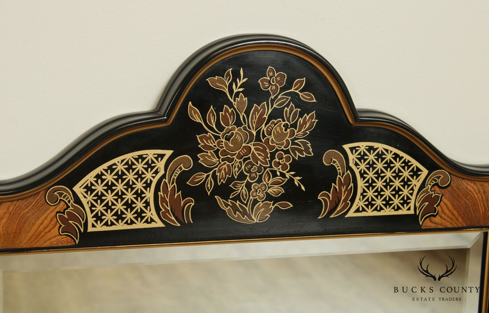 Drexel ET Cetera Burl Wood Chinoiserie Painted Beveled Wall - Etsy