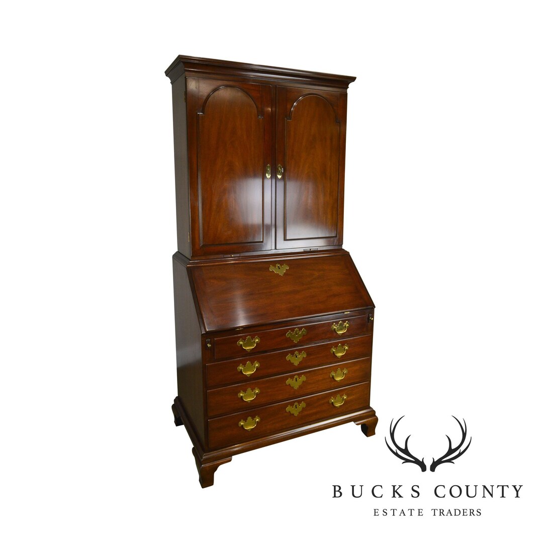 Kittinger Historic Newport Collection Mahogany Chippendale Secretary ...
