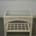 Link Taylor Pair of White Painted Glass Top Side Tables - Etsy