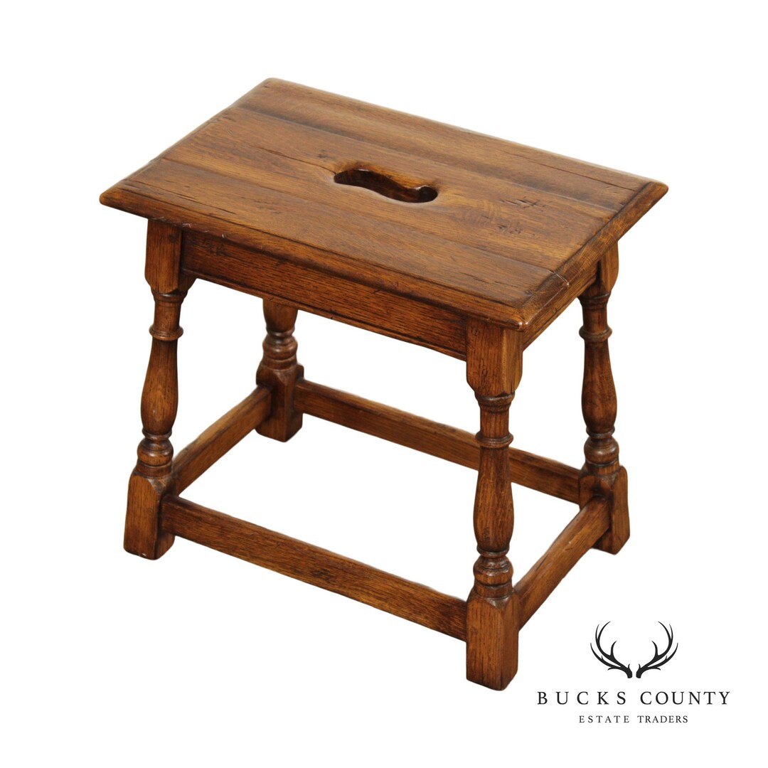 Stickley 'antiquities' William & Mary Style Oak Stool - Etsy