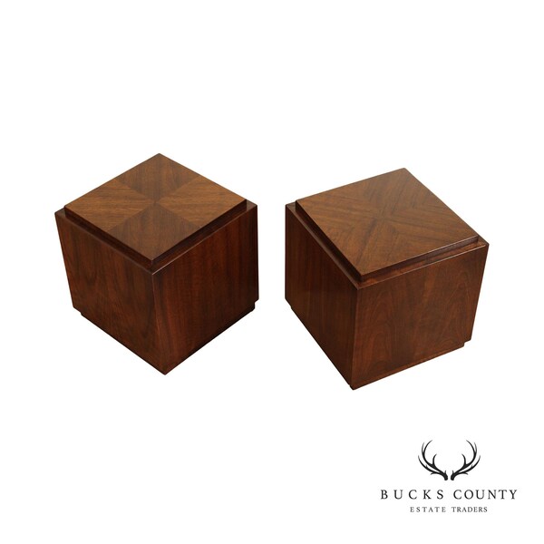 Walnut Cube Coffee Tables - Etsy