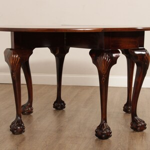 Chippendale Style Carved Mahogany Gate Leg Drop Leaf Table - Etsy