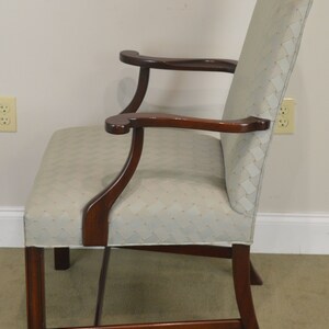 Hickory Chair Mahogany Chippendale Style Library Arm Chair - Etsy