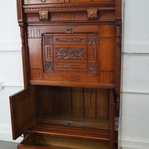 Daniel Pabst Victorian Aesthetic Walnut Secretaire Abattant Desk - Etsy