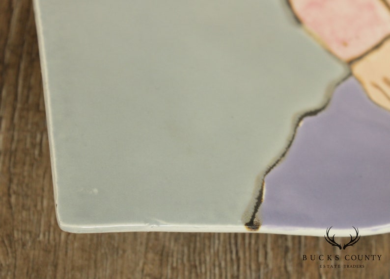 Barbary Demery Postmodern Ceramic Pop Art Charger 1989 - Etsy