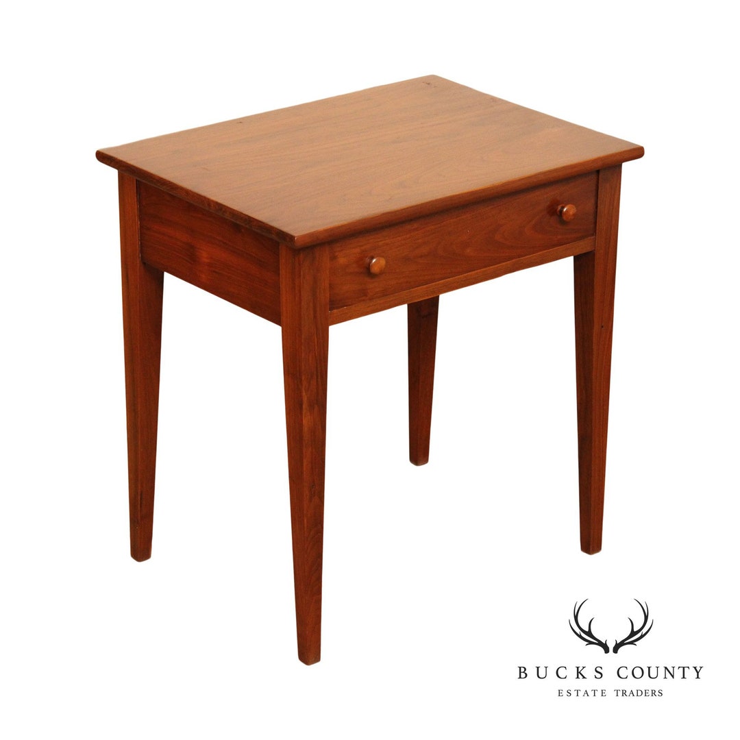 Shaker Style Custom Crafted Walnut Single Drawer Side Table - Etsy